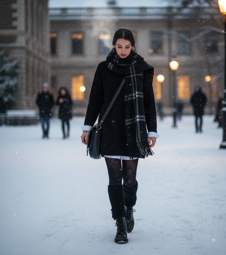 20+ Effortless Goth Outfits Ideas for a Cozy Winter